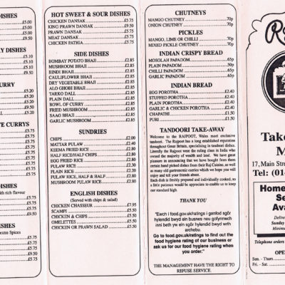 Raj Poot Tandoori - Main Street - Newport - NP11 4QD